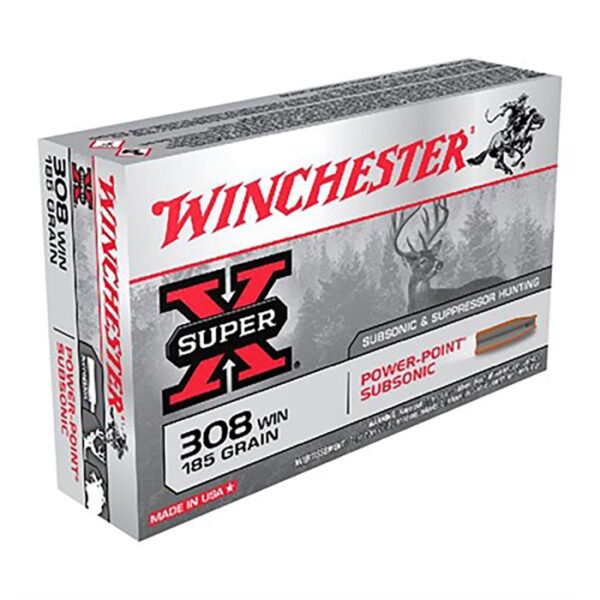 Winchester Super Subsonic Expanding .308 Win (185gr HP) - 20/Box ...