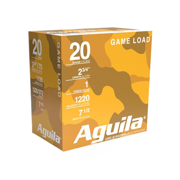 Aguila Ammo 20 Gauge (2-3/4" 1oz #7.5 Shot) - 25/Box - 1CHB2007 - AmmoSouth