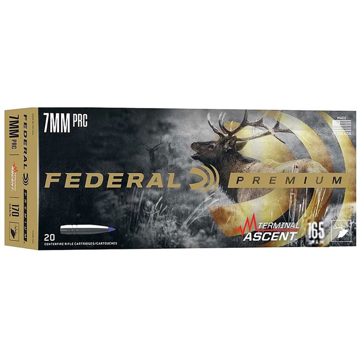 Federal Terminal Ascent 7mm PRC (165gr Polymer Tip) - 20/Box - P7PRCTA2 ...