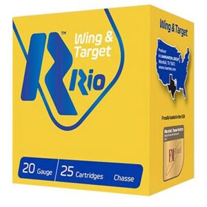 Rio WING & TARGET 20 Gauge (2-3/4" 7/8 oz #7.5) - 25/Box - WT2075 ...